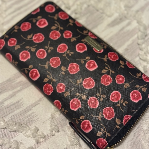 kate spade | Accessories | Kate Spade Roses Zip Around Wallet | Poshmark